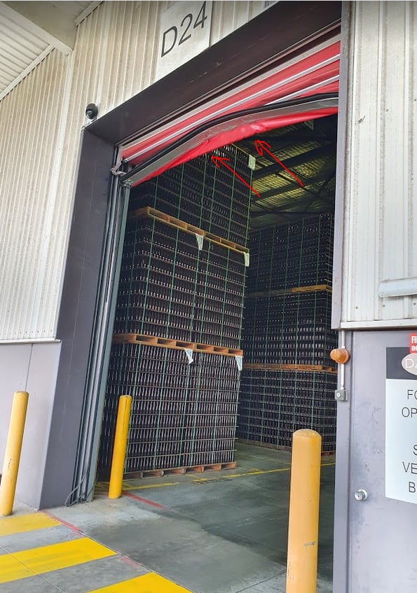A rapid roller door designed to handle forklift damage