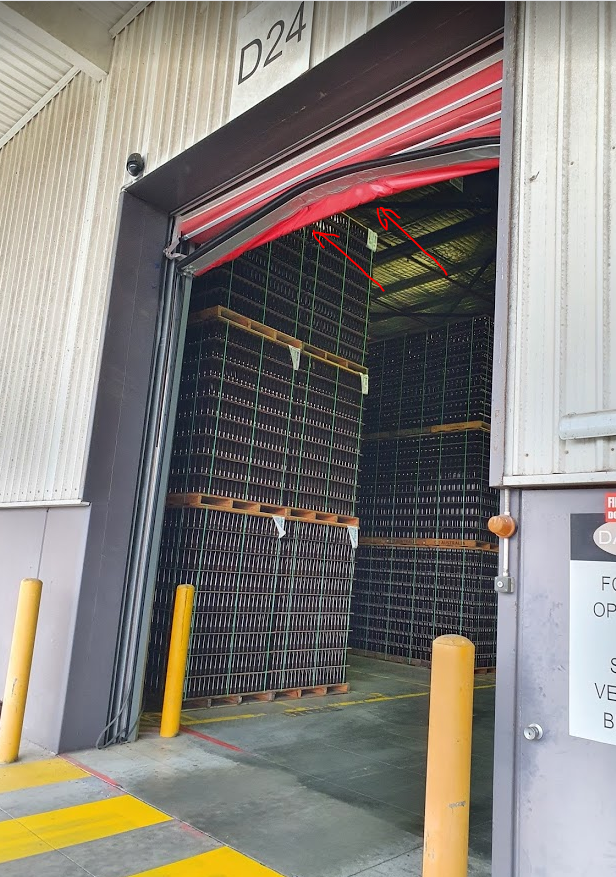 A rapid roller door designed to handle forklift damage
